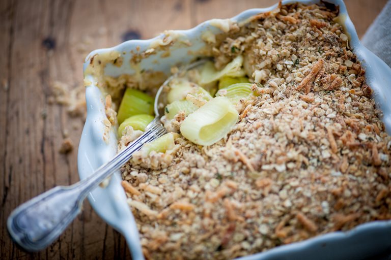 Leek Crumble Recipe - Great British Chefs