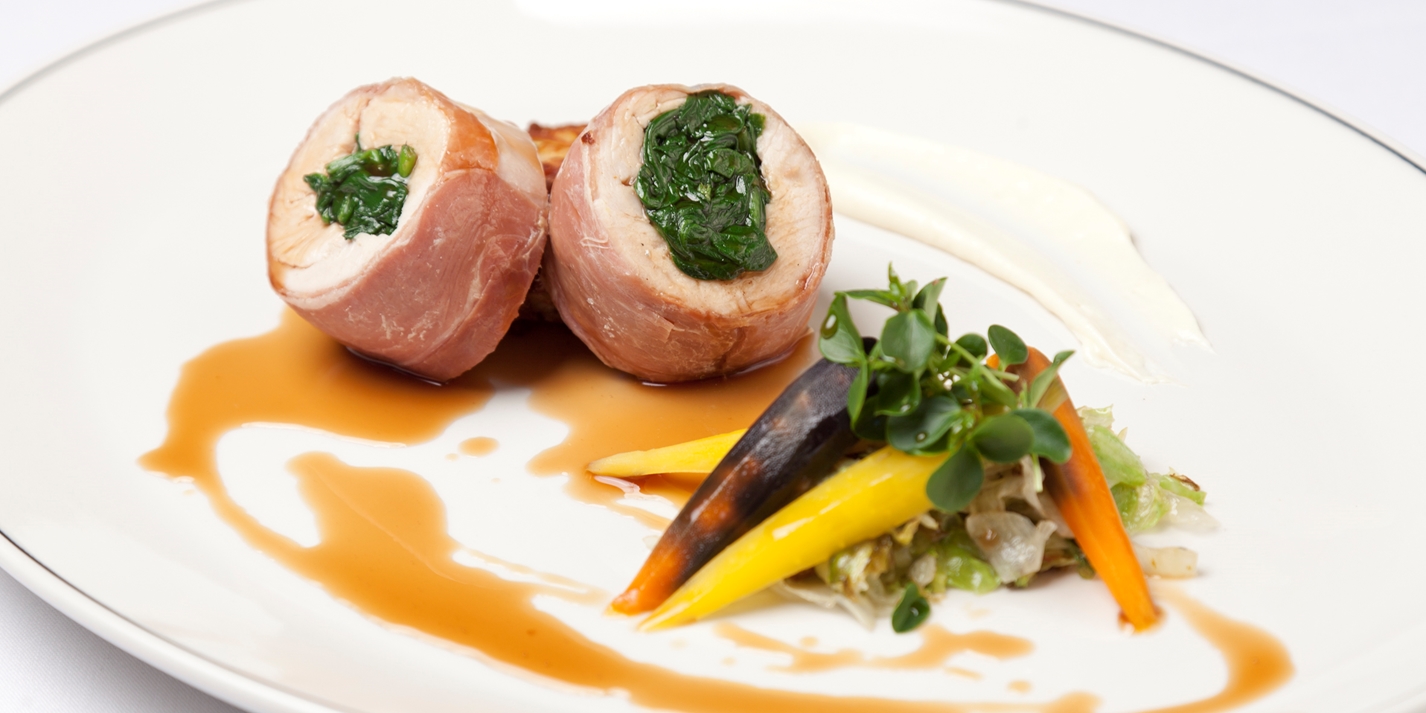Turkey Ballotine With Spinach & Potato Rosti - Great British Chefs