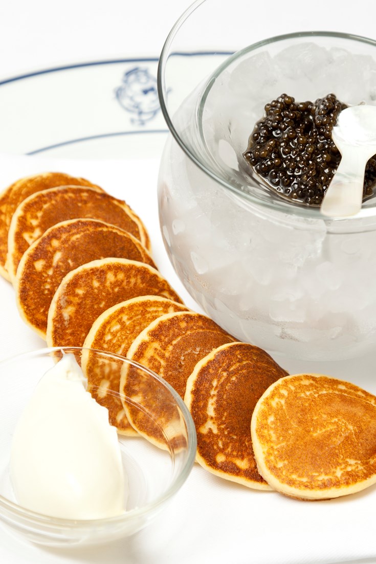 Blini with Caviar Recipe - Great British Chefs