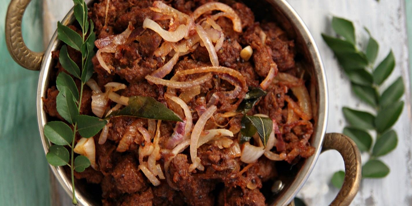 South Indian spiced beef with pink onions - Great British Chefs