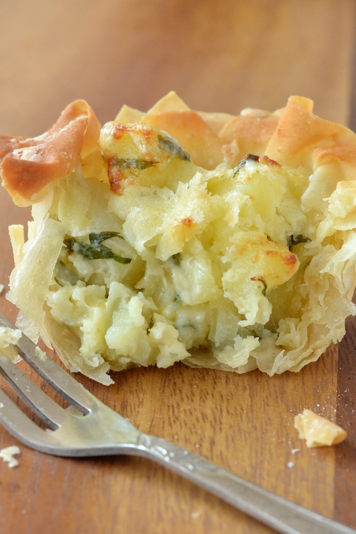 Mini Filo Homity Pie Recipe - Great British Chefs