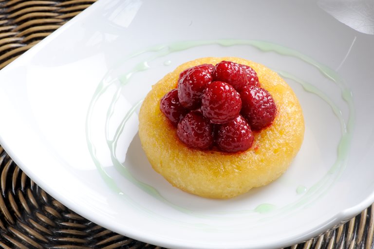 Savarin, Mint Syrup & Raspberries Recipe - Great British Chefs