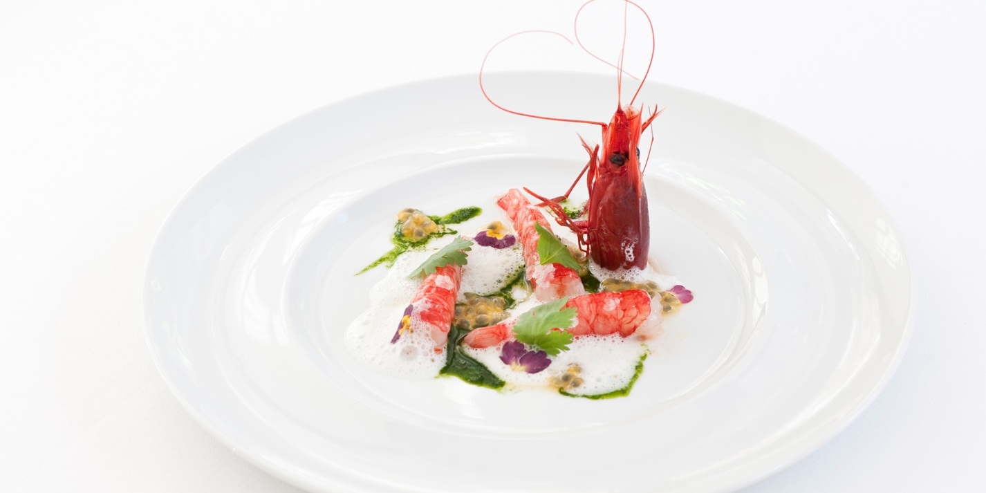 Red Prawn Recipe with Coconut - Great Italian Chefs