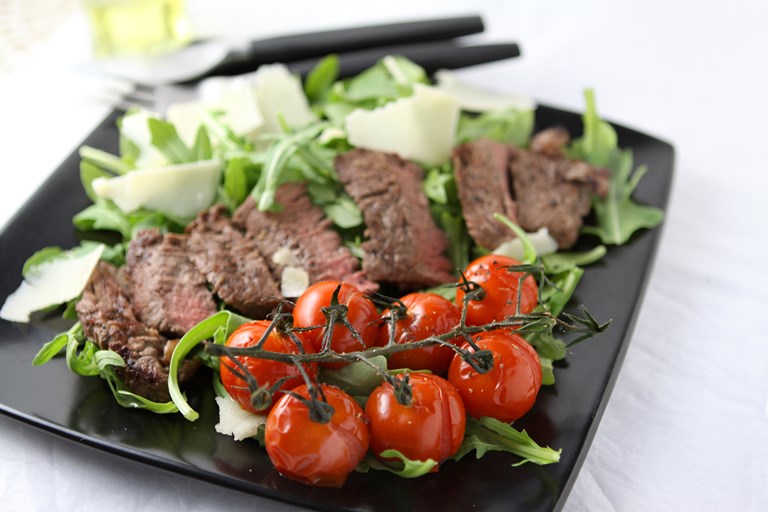 Steak Tagliata with Roasted Vine Tomatoes Recipe - Great British Chefs