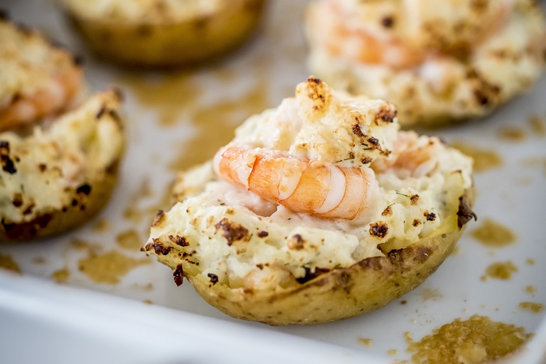 Cheese and Prawn Jacket Potato Recipe - Great British Chefs