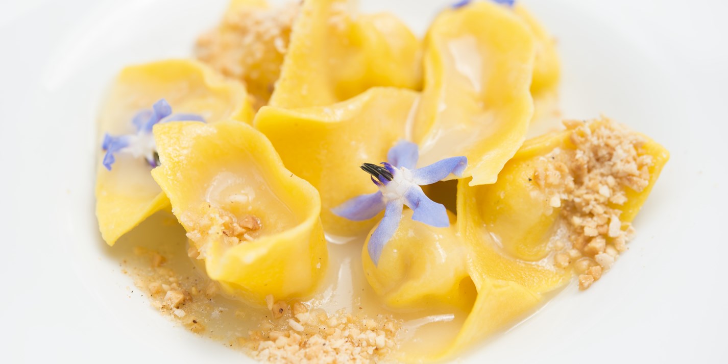 Tortelli with Parmesan and Lavender Recipe - Great Italian Chefs