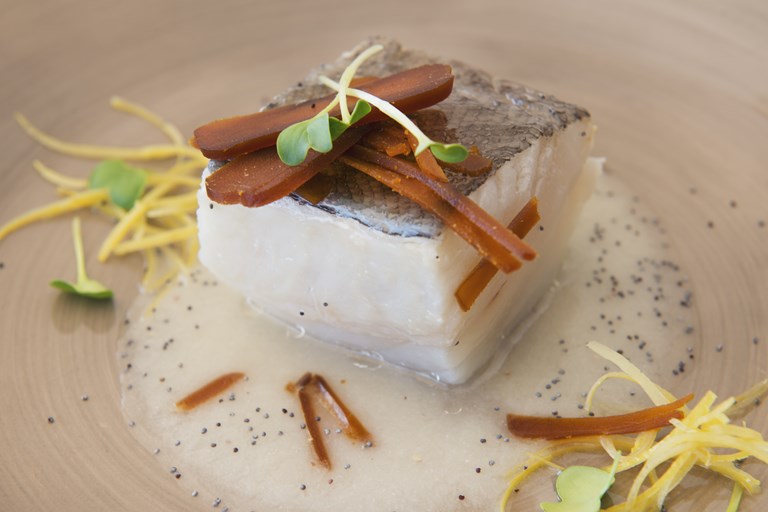 Confit Cod Recipe with Onion Sauce - Great Italian Chefs