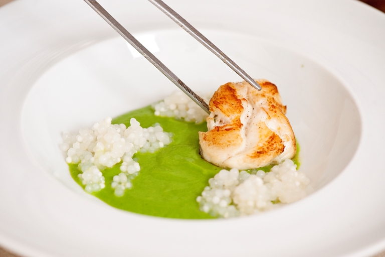 Ray Cheek with Peas Recipe - Great Italian Chefs