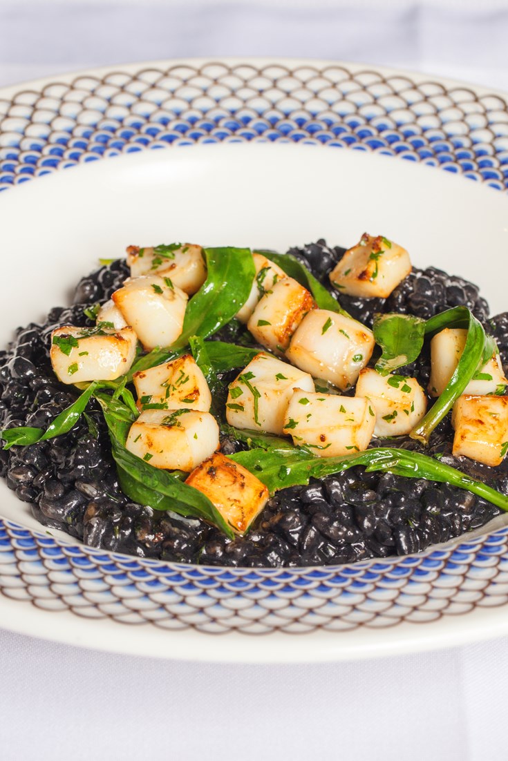 Squid Ink Spelt Risotto Recipe - Great British Chefs