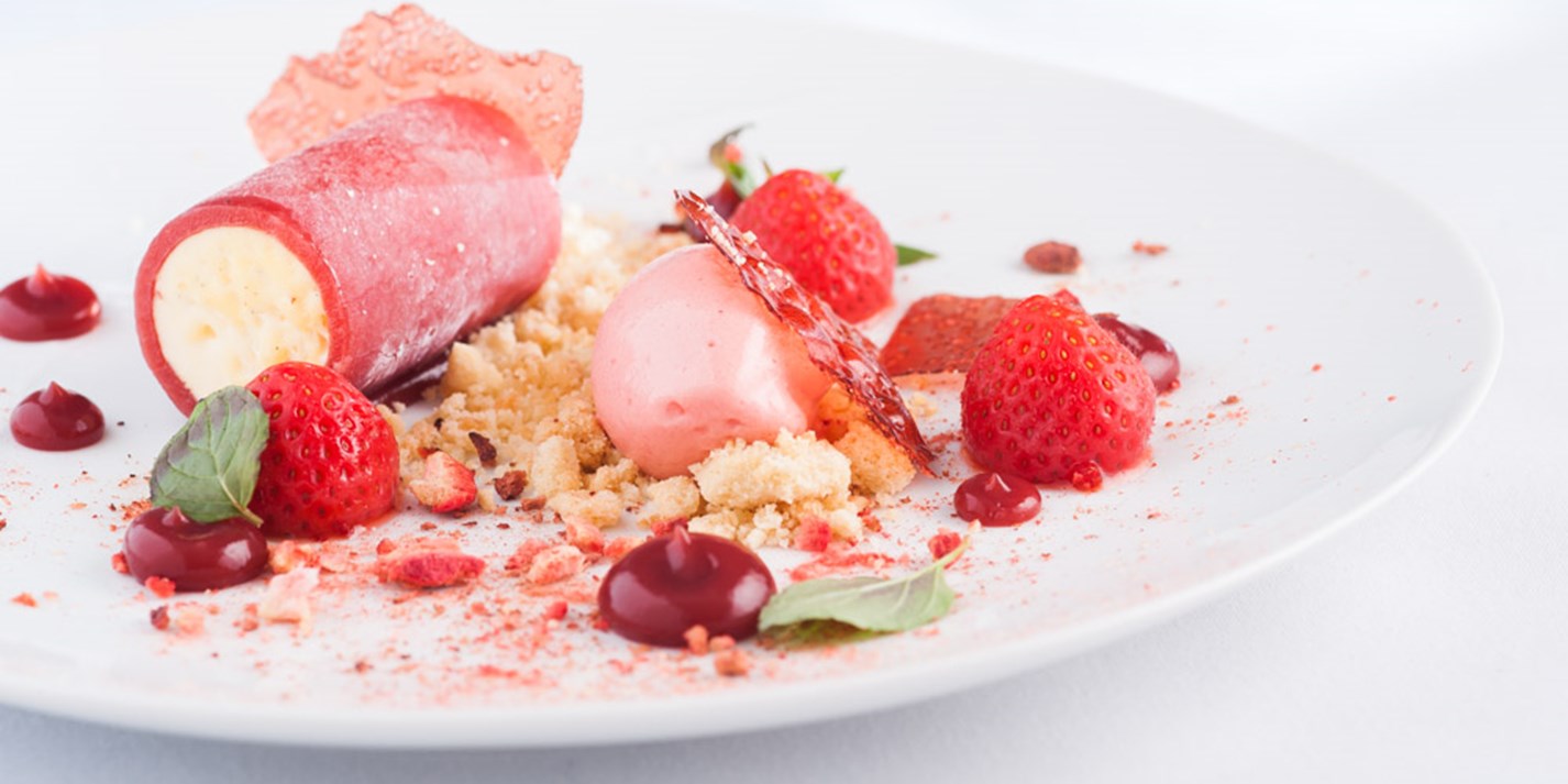 Strawberries and Vanilla Parfait Recipe - Great British Chefs