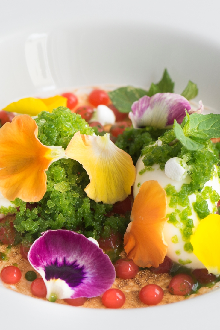 Strawberry Dessert with Violet Ice Cream Recipe - Great Italian Chefs