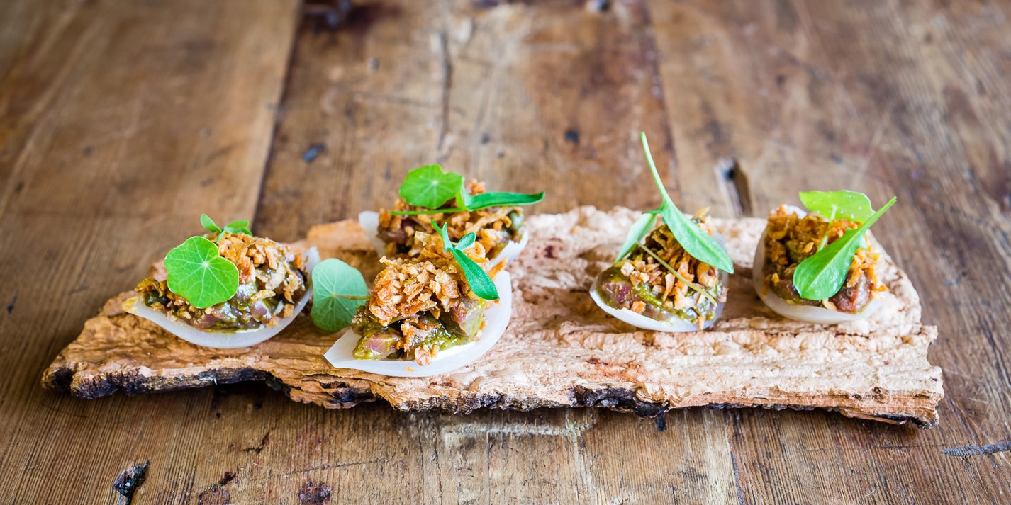 Oyster Canapé Beef Tartare Recipe - Great British Chefs