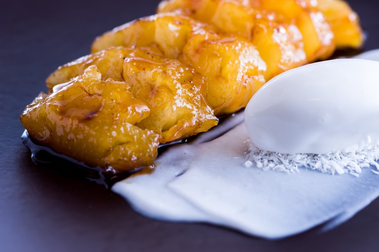 Rum-Poached Pineapple Recipe - Great British Chefs