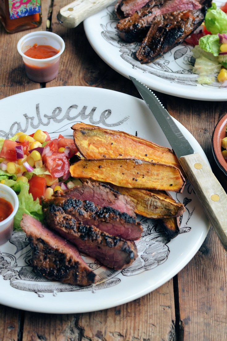 Brazilian Beef Recipe with Sweet Potato Wedges - Great British Chefs