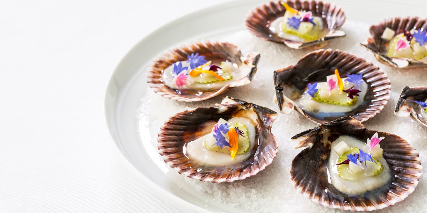 Cured Scallop Canapé Recipe Great British Chefs