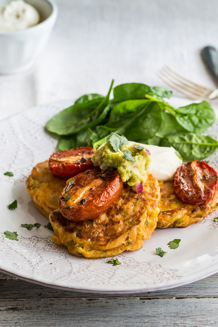 Sweetcorn Fritter Recipe with Smashed Avocado - Great British Chefs