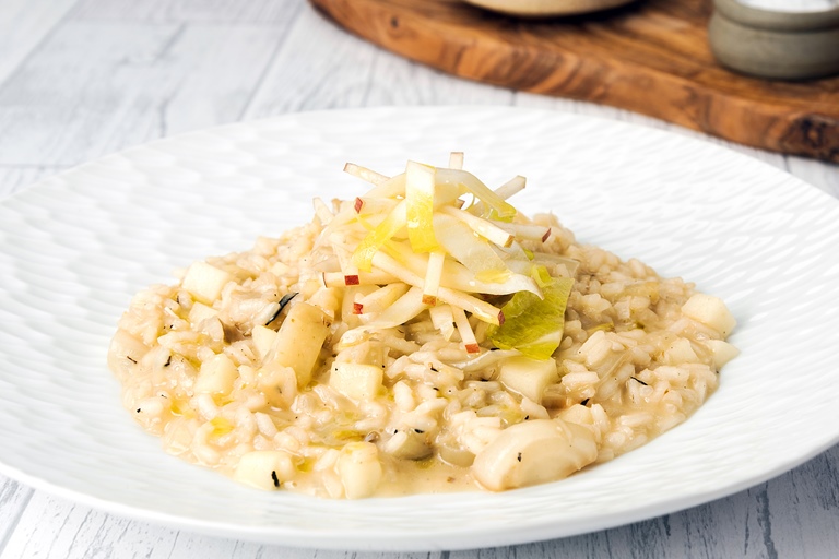 Apple & Chicory Risotto Recipe - Great British Chefs