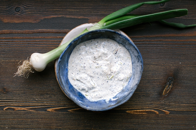 Burnt Spring Onion Crema Recipe - Great British Chefs