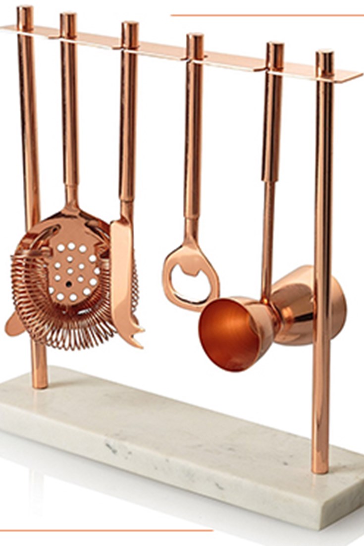 Win a copper and marble cocktail tool set worth £60 - Great Italian Chefs