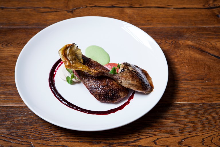 Roasted Mallard, Salted Plums and Watercress Purée Recipe - Great ...