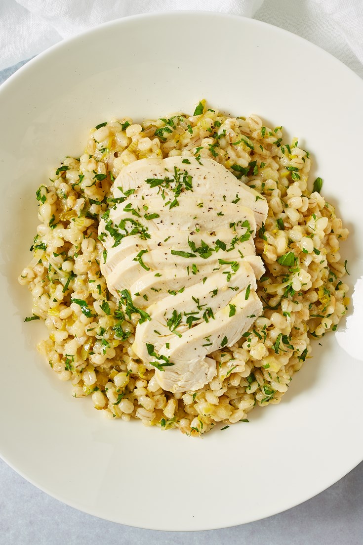 Chicken and Pearl Barley Risotto Recipe - Great British Chefs