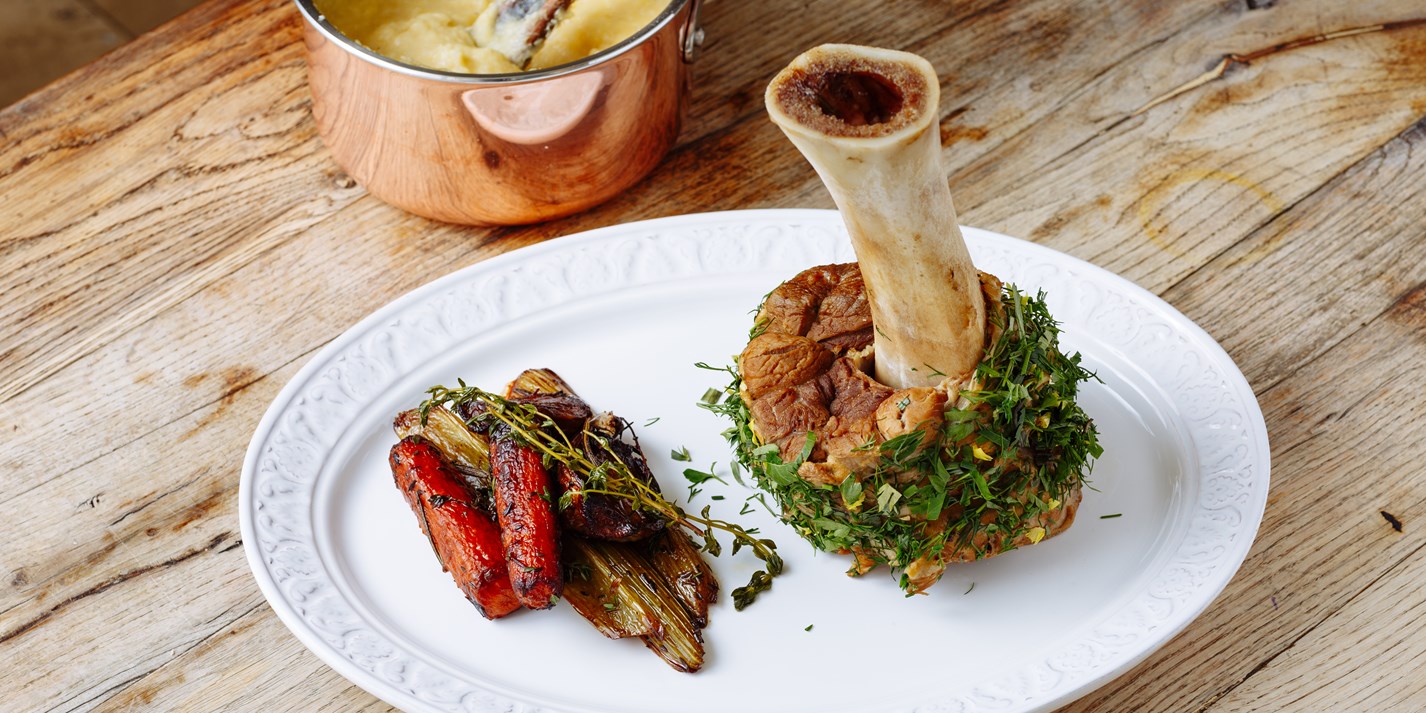 Braised Veal Shank with Polenta - Great British Chefs