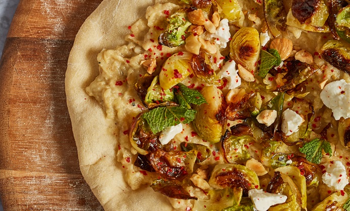 Brussels Sprouts Flatbread Recipe - Great British Chefs