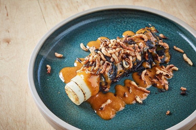 Charred Leeks in Sichuan Dressing Recipe - Great British Chefs